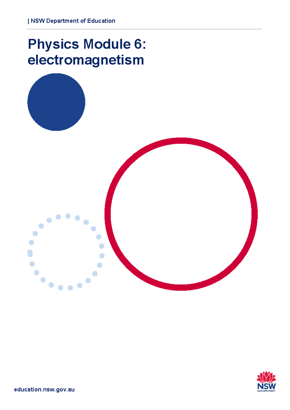 12Physics -module-6-guide - | NSW Department of Education Physics Module 6: electromagnetism ...
