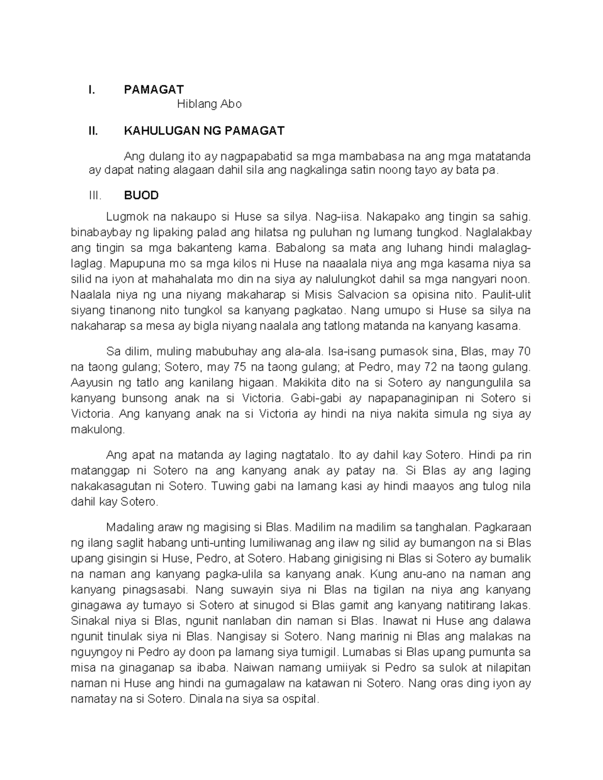 408133633-leo-docx - 408133633-leo-docx - I. PAMAGAT Hiblang Abo II ...