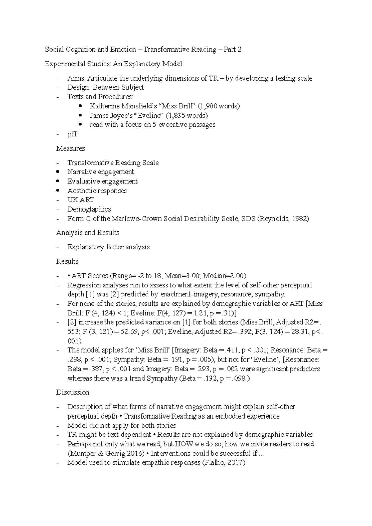 Social Cognition And Emotion Transformative Reading Module 3 Part 2 Social Cognition And