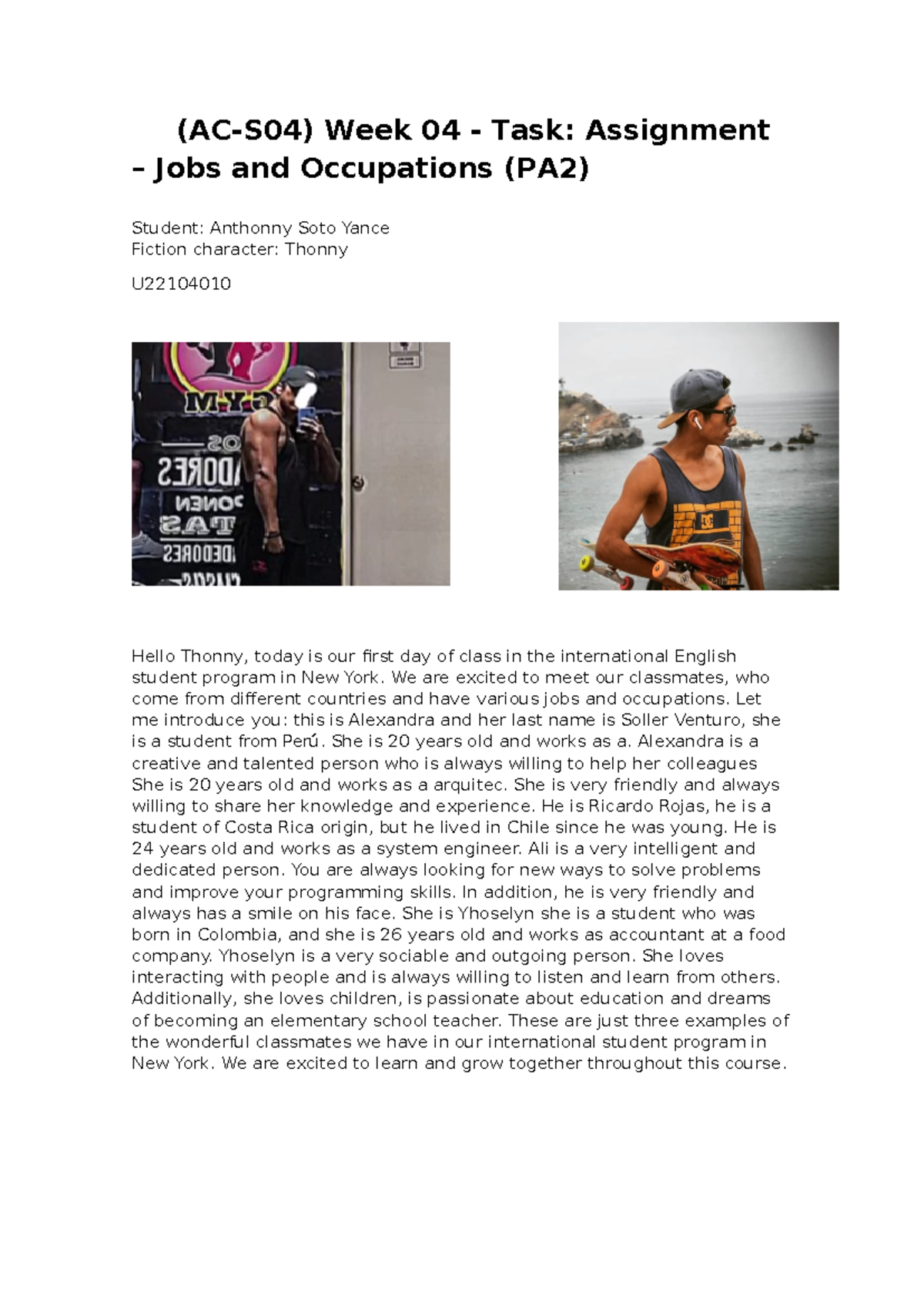 Semana 4 - 🔴 (AC-S04) Week 04 - Task: Assignment – Jobs and Occupations (PA2) Student: Anthonny ...