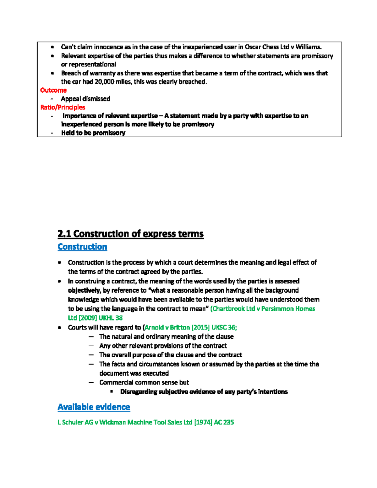 W2C2 - Week 2 Class 2 Notes - LAWS1075 - Studocu