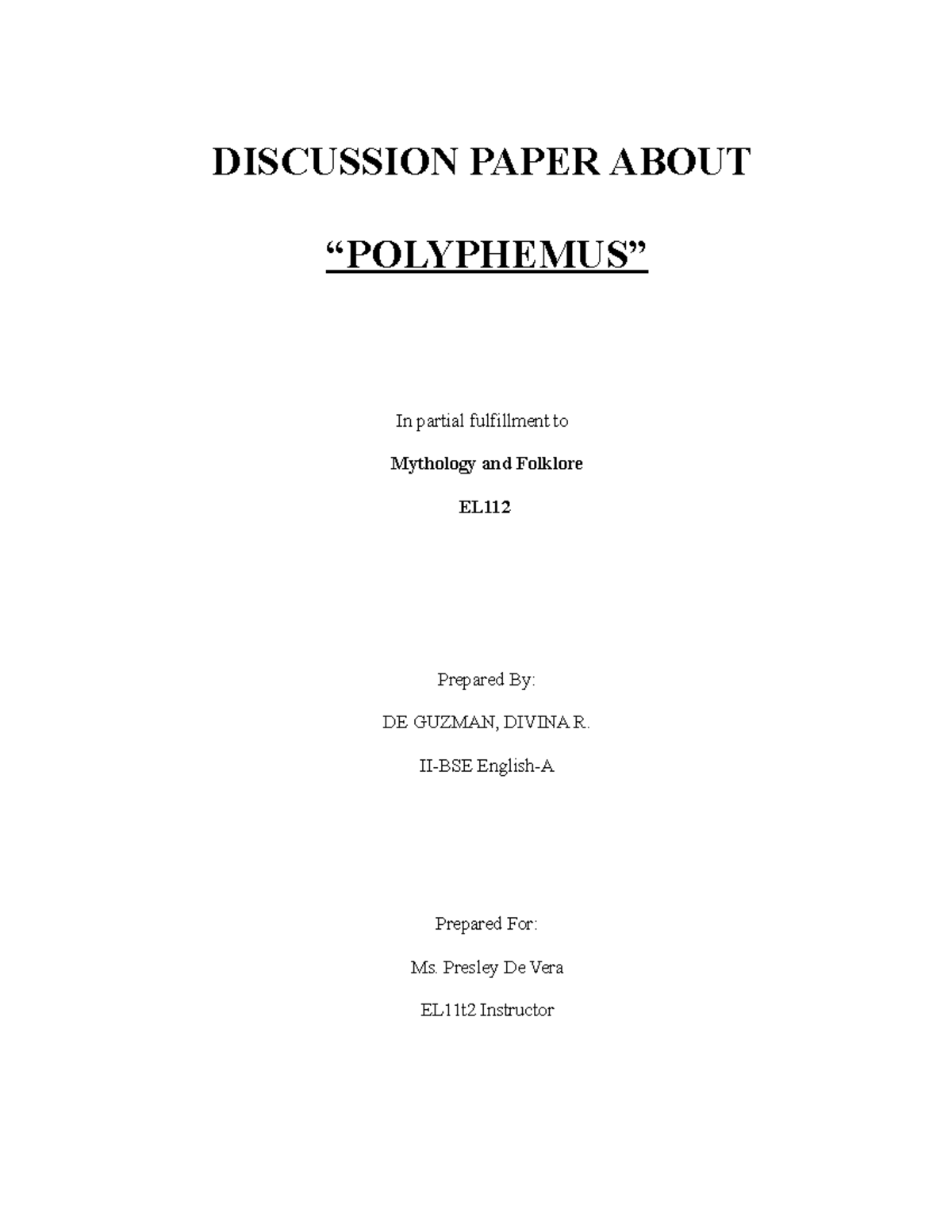 De guzman divina r - Discussion Paper - BS. education - PangSU - Studocu