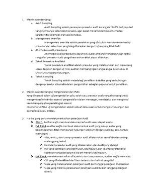 Pengertian pengauditan - Definisi Pengauditan Pengertian Audit ...