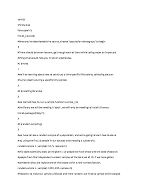 Population Ecology Document - Population Ecology: Tales from the Crypt ...