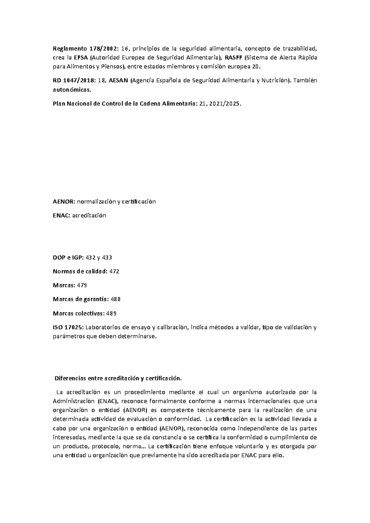 Gestión de la Calidad - Reglamento 178/2002: 16, principios de la seguridad alimentaria ...