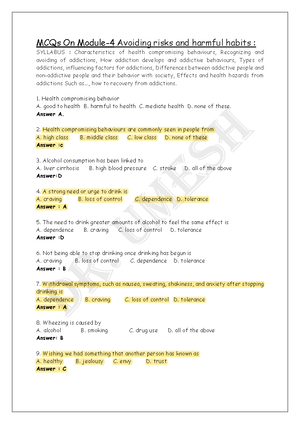 SFH(Question bank) - SFH(Question bank) - Scientific Foundations for ...