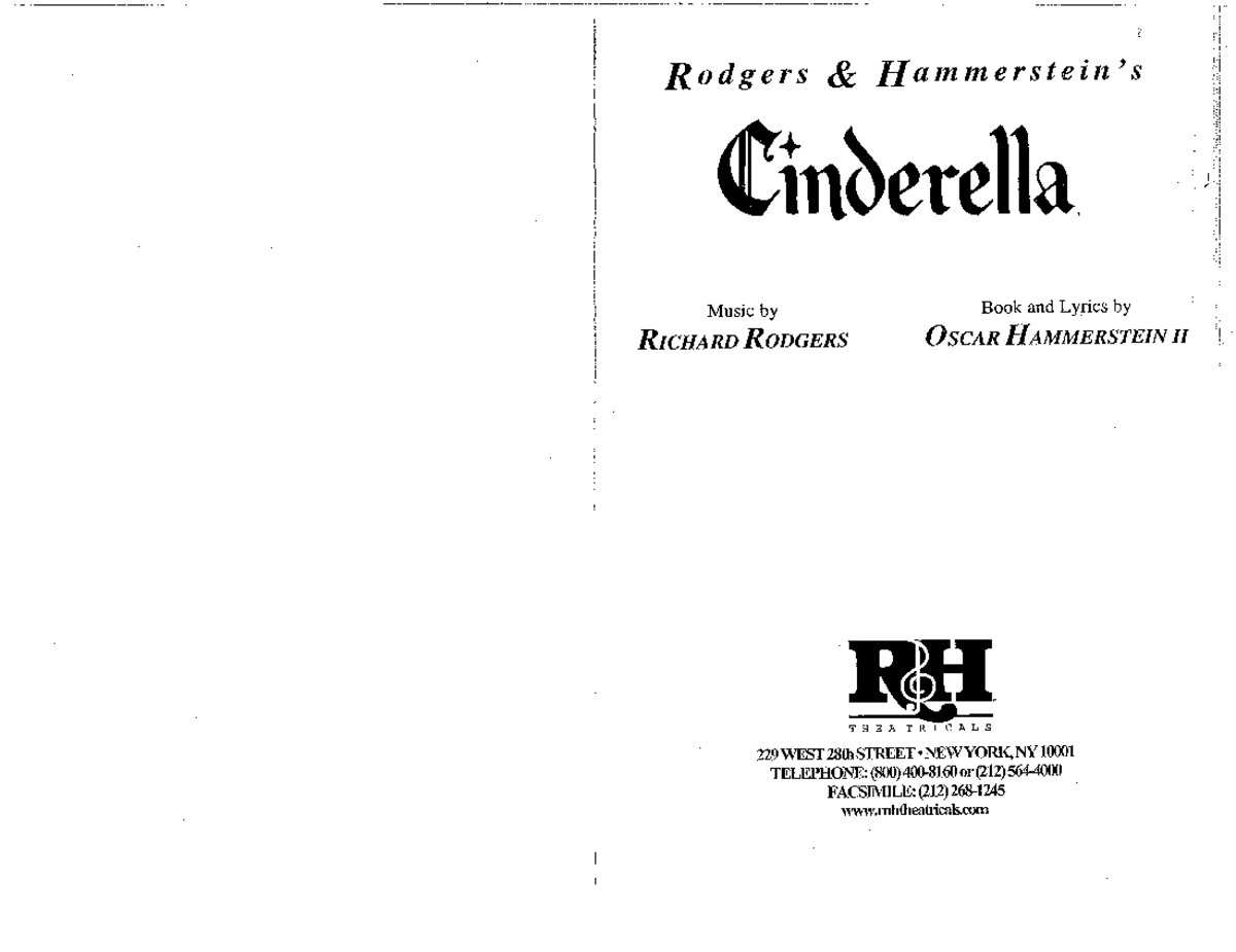 Cinderella-script - Studocu
