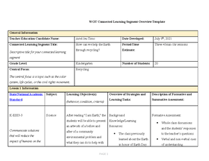 C970 Task1 - Task 1, assignment part, not lesson plan - A. Identify one ...