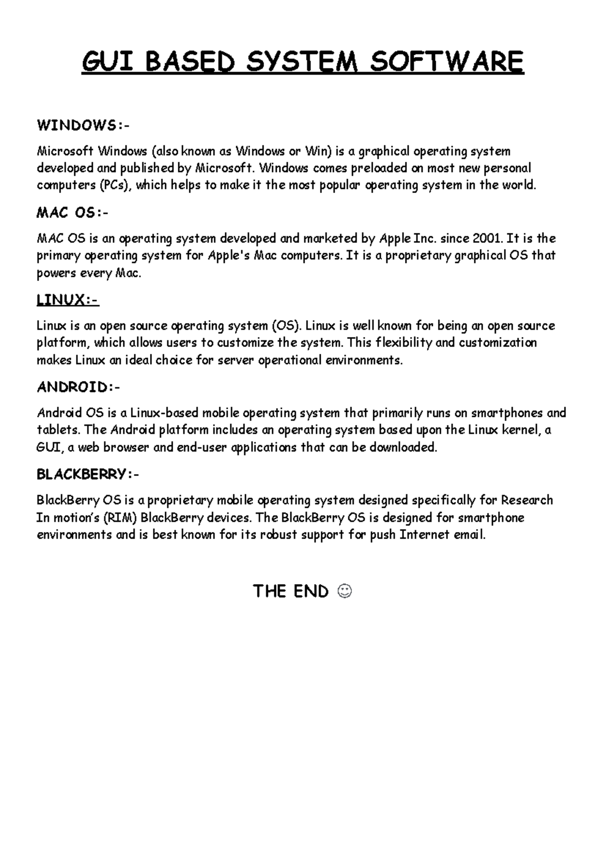 Graphic User Interface Gui Based System Software Windows Microsoft Windows Also Known As