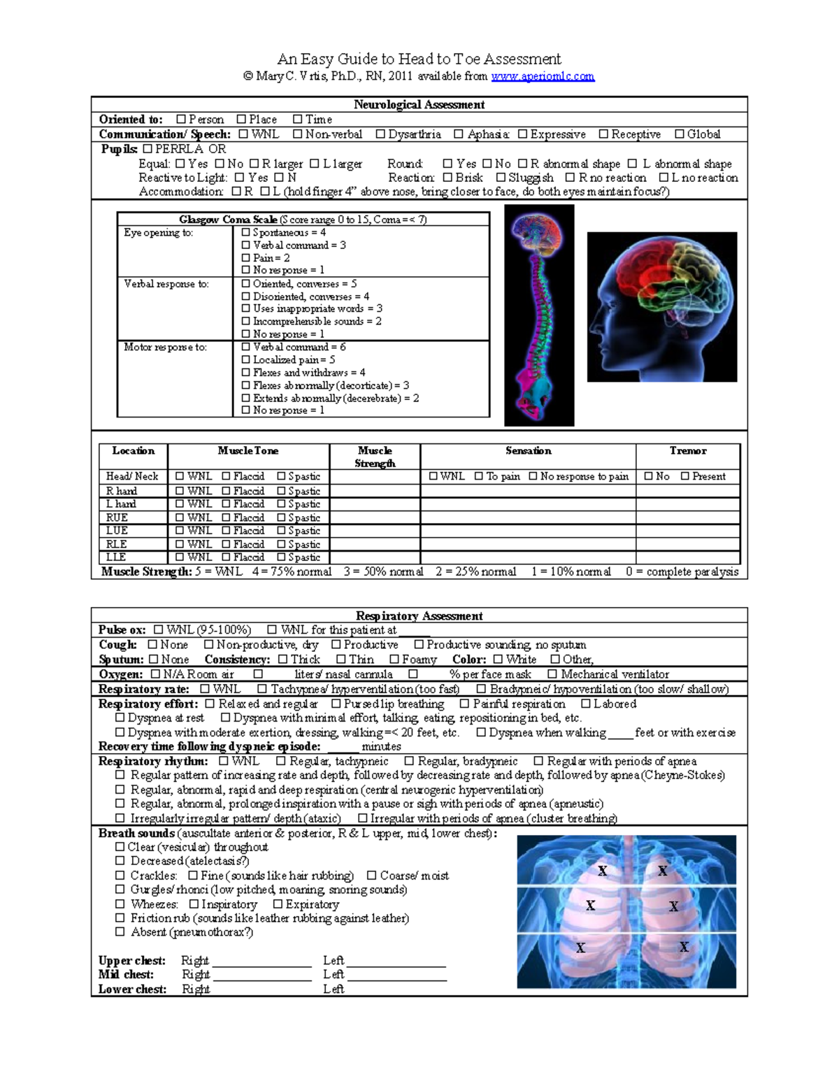 An Easy Guide to Head to Toe Assessment Vrtis 2011 +%282%29 - HSV114M ...