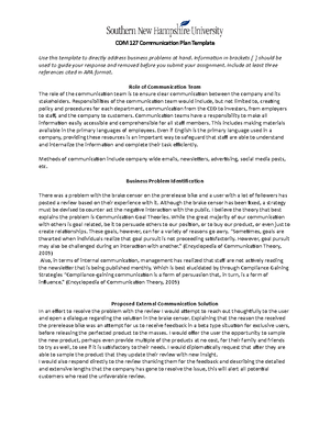 3-2 Activity Communication Role Comparisons - COM 127 Communication ...