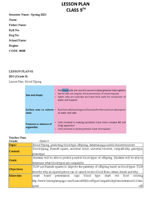 40 lesson plans 8608 - Teaching Practice - Studocu