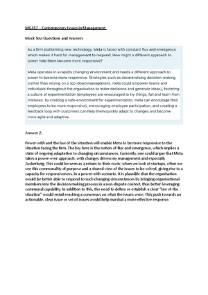 Lecture 1- Introduction - MG417 – Contemporary Issues in Management Lecture 1: Introduction ...