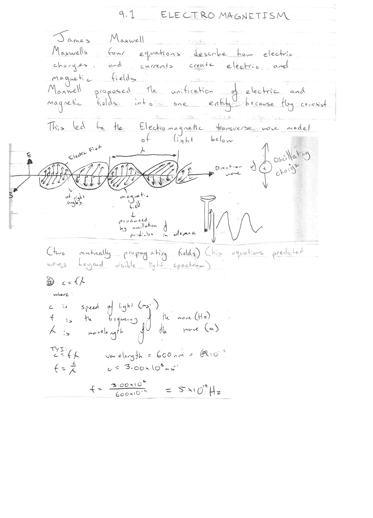 Module 7 physics summary - 9 ELECTRO MAGNETISM James Maxwell Maxwells ...