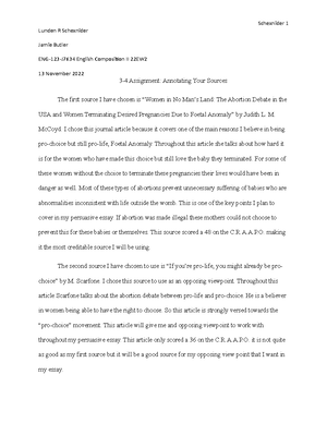 ENG123 7 to 3 Project Two Persuasive Essay - Jamie Butler ENG-123-J7634 ...