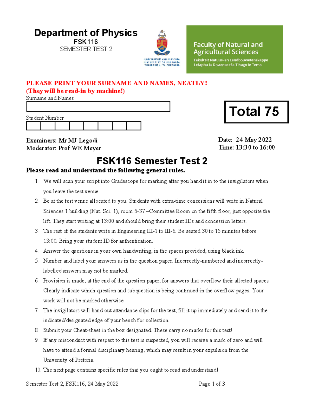 FSK116 Sem Test 2 Header pages Draft 2 for distrinution before test ...