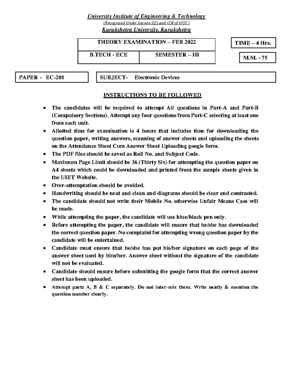 Electronic Devices - New docs - University Institute of Engineering ...