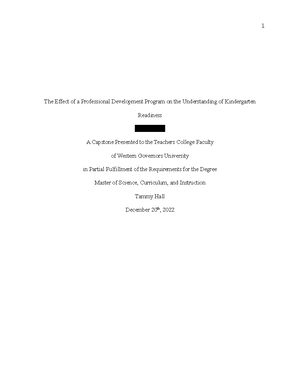 WGU Capstone Proposal Form Attempt 2 - WGU Capstone Proposal Template ...