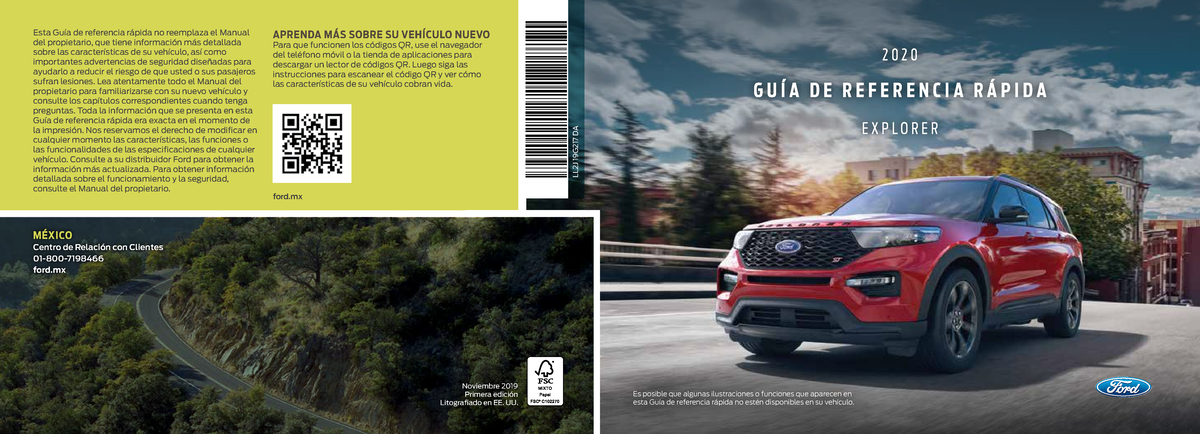 2020-Explorer-Gas-HEV-QRG-Version-1 SP-MX 11 2019 - Noviembre 2019 ...