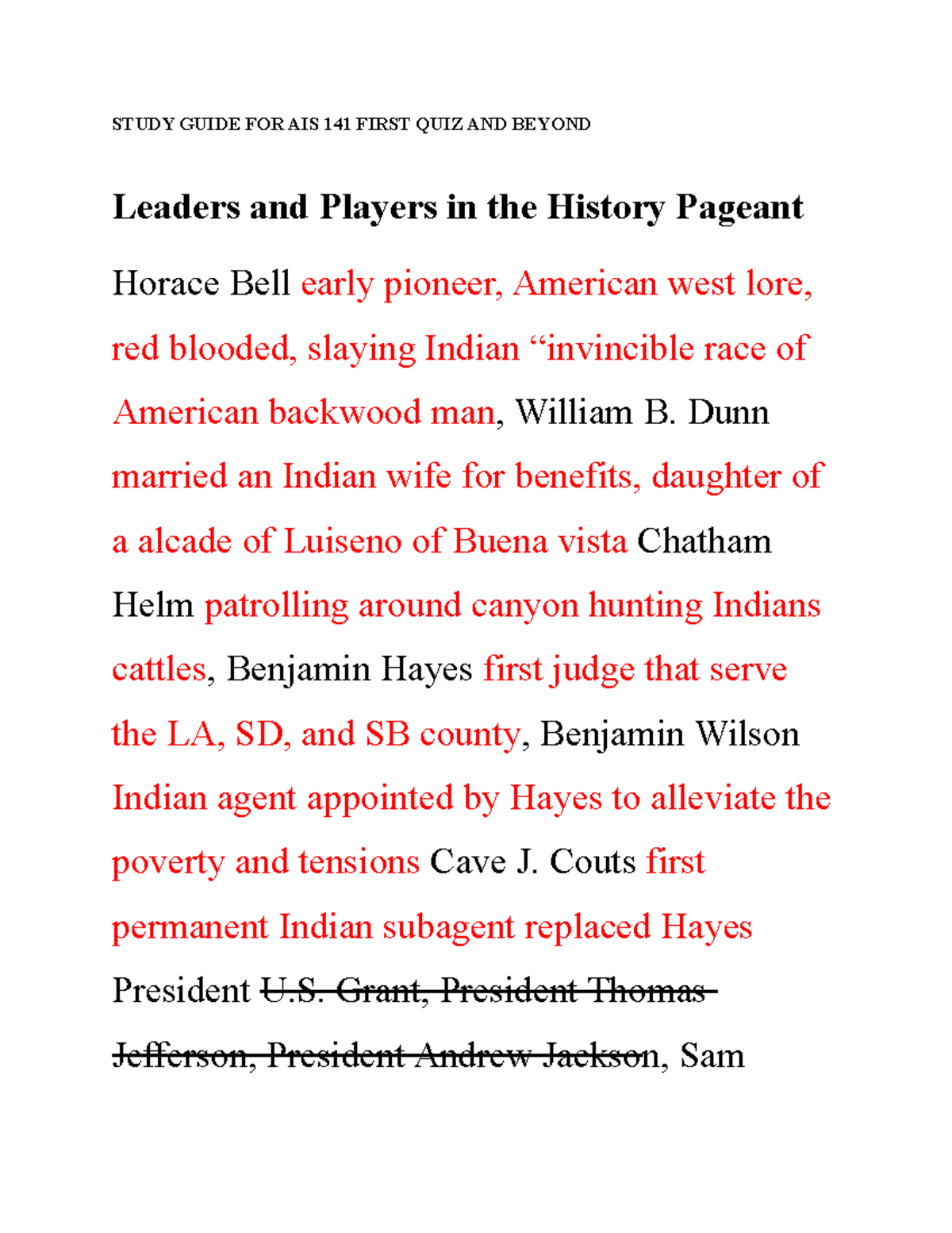 141 Study Guide 12022 - STUDY GUIDE FOR AIS 141 FIRST QUIZ AND BEYOND ...