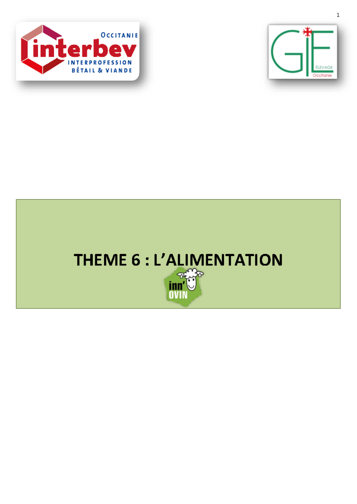 Fiche-alimentation-2019 - THEME 6 : L’ALIMENTATION Contenu THEME 6 : L ...