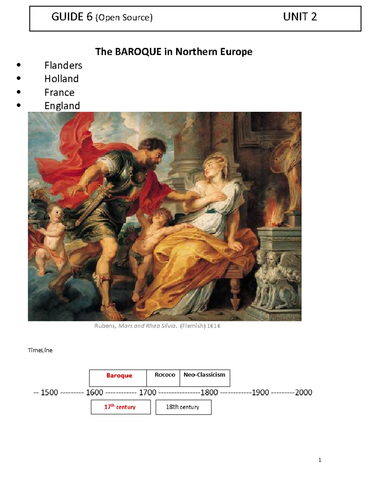 G-6 Baroque North Europe Ch-25 w Video-1 - The BAROQUE in Northern ...