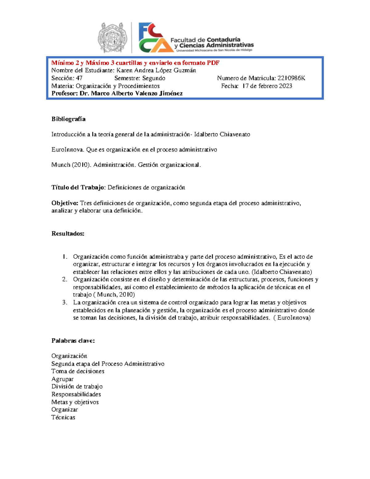 Unidad 1, actividad 1 - Mínimo 2 y Máximo 3 cuartillas y enviarlo en ...