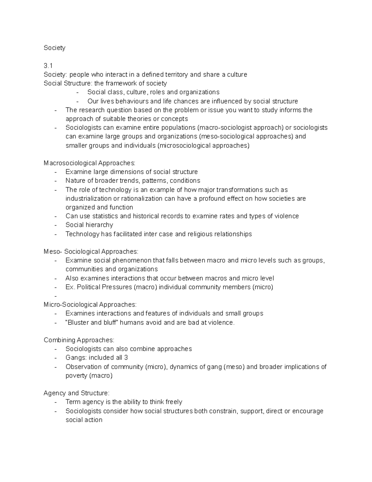 SOC 101 : Module 03.......... - Soc 101 - UWaterloo - Studocu