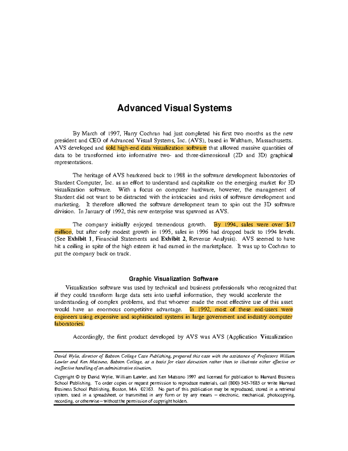 Advanced Visual Systems clean copy - Advanced Visual Systems By March ...