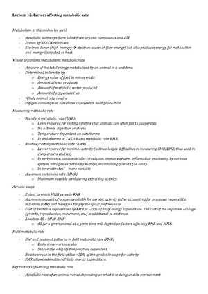 Lecture 17 Hypoxia Part II - Low p50 value = high affinity for oxygen ...