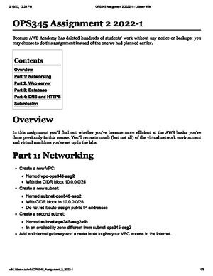 Lab7 - OPS 345 Lab instructions winter 2023 term - OPS345 - Studocu