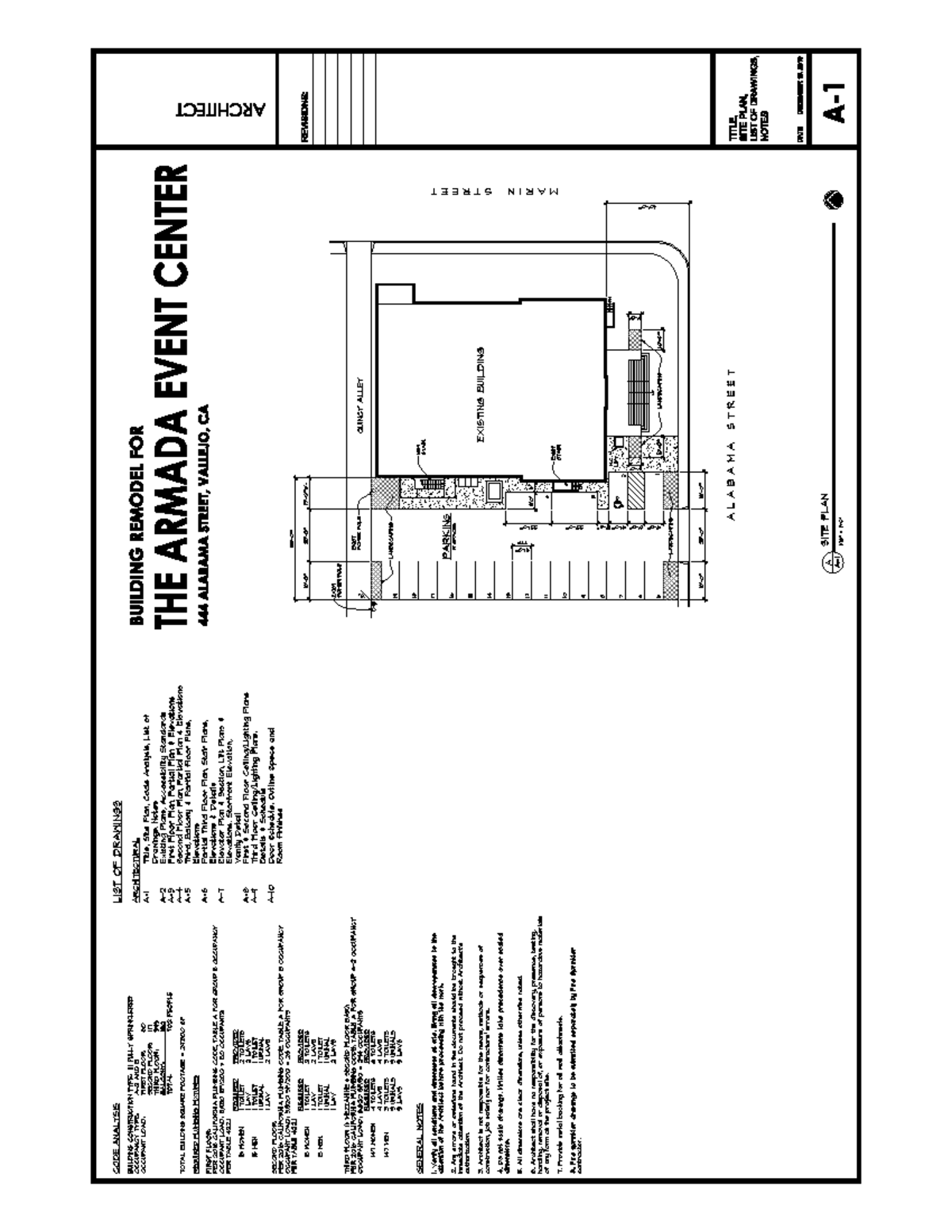 Sample Template - It is a plan - CODE ANALYSIS LIST OF DRAWINGS ...