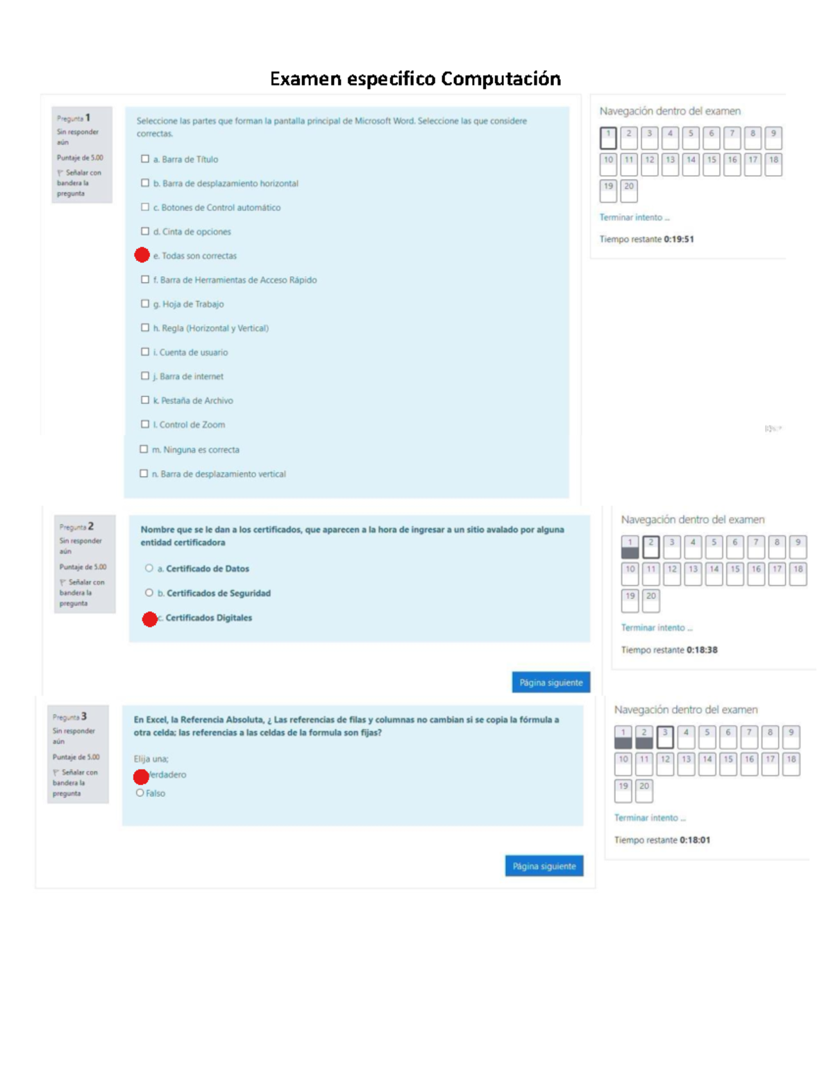 Compu 2023 - sabio - Ingenieria Industrial - Examen especifico ...