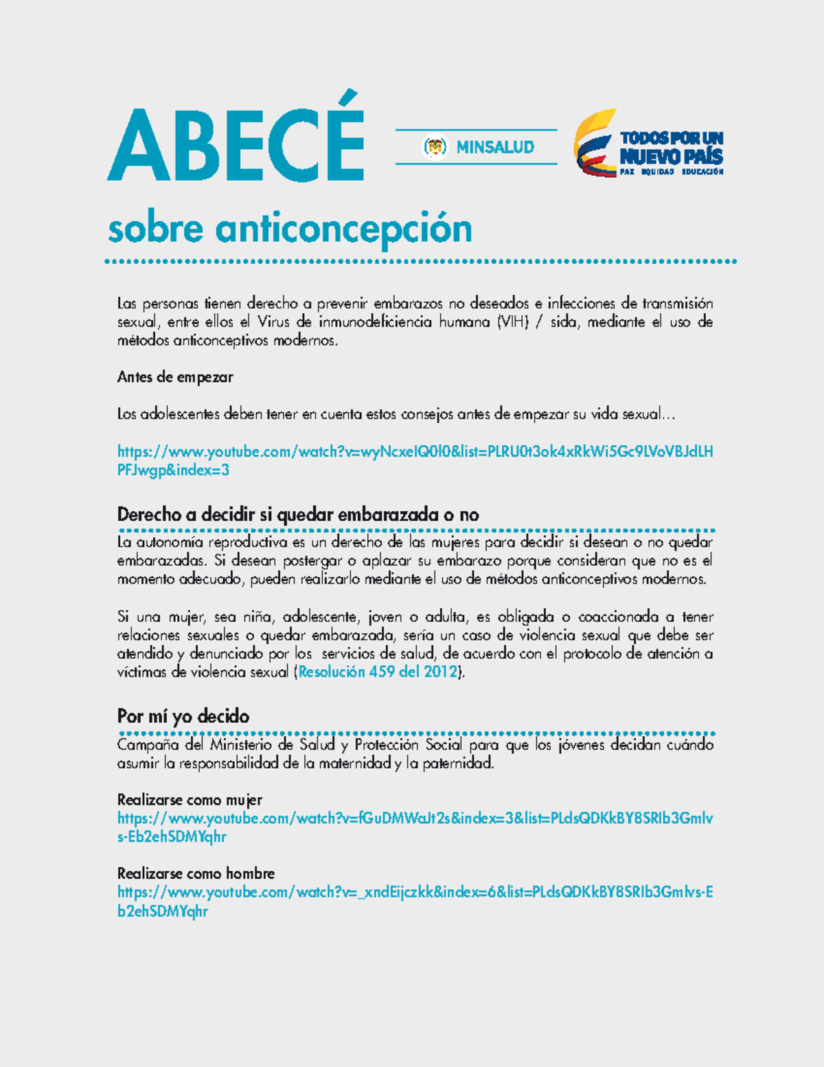 Abc-anticoncepcion - Ndkdkd - Las personas tienen derecho a prevenir ...