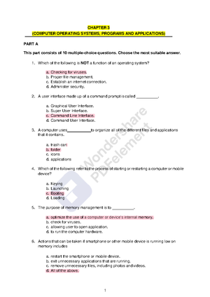 Tutorial Question - OS (S) - TUTORIAL QUESTIONS: CHP 9 OPERATING ...