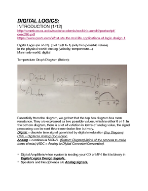 Digital Logic Designs Concept Homework - EE 2501 - Digital Logic Design ...