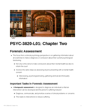 Chapter Seven: Civil Commitment - PSYC-3820-L01: Chapter Seven What Is ...