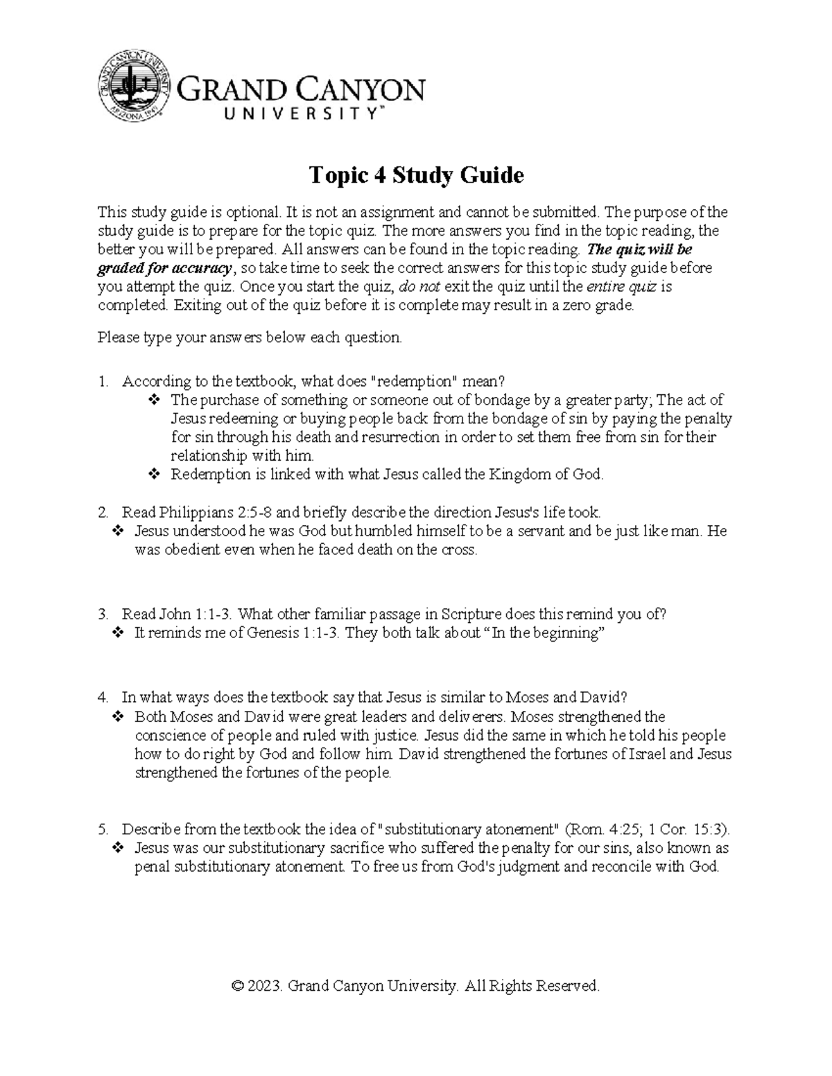 T4- Study Guide - Topic 4 Study Guide This study guide is optional. It ...