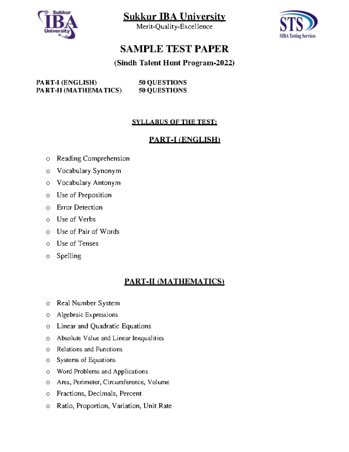 Material of Quick maths for entry test practise - Business mathematics ...