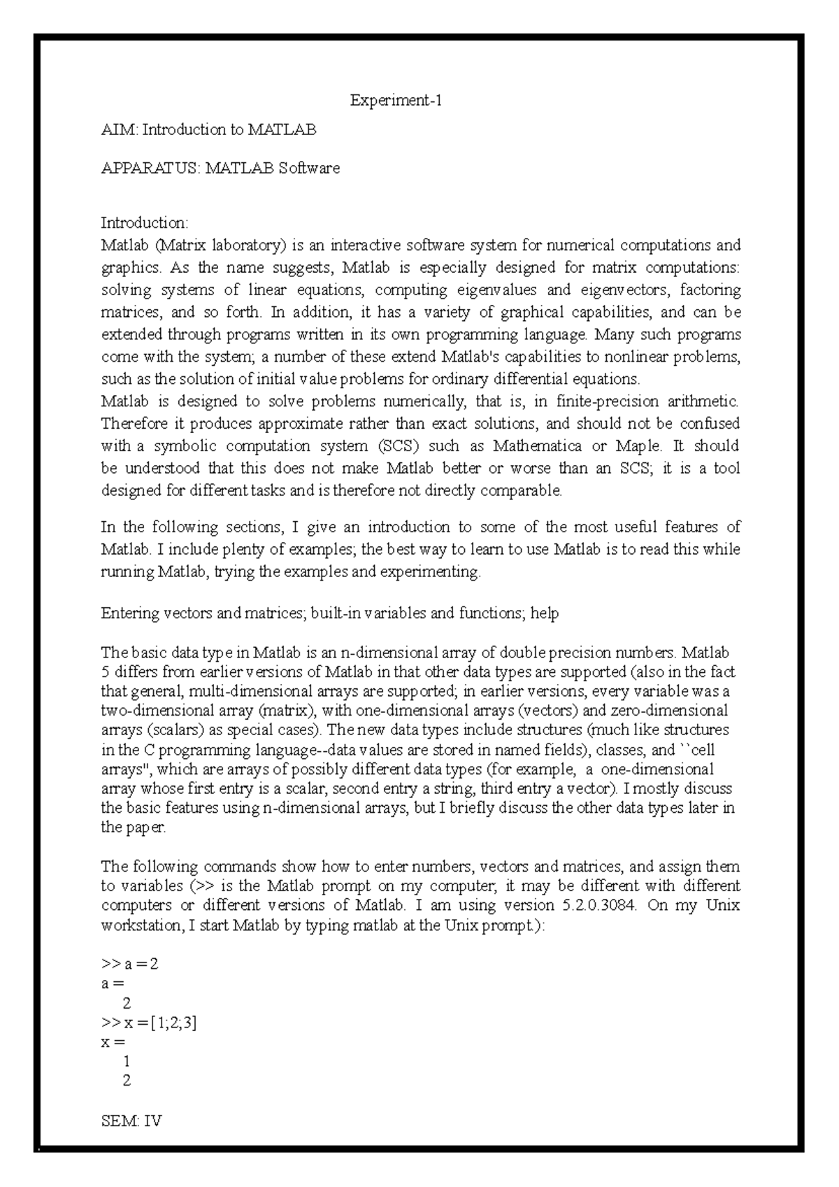 DE I A project reprt format GTU - Experiment- AIM: Introduction to ...