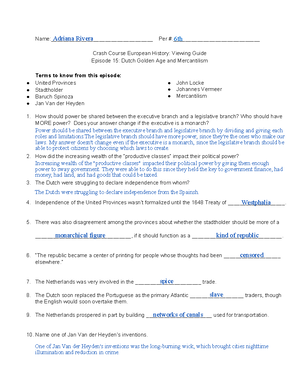 Chapter 15: Absolutism and Constitutionalism - 1589- Seventeenth ...