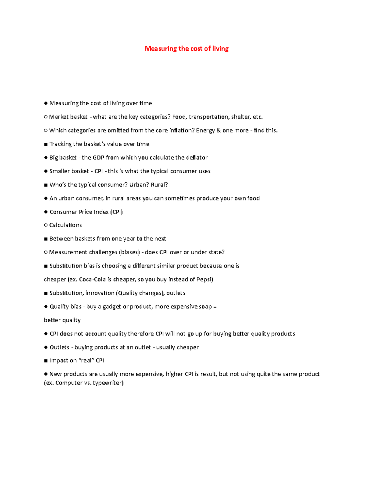 ECO 25 jan - Macroeconomics with Elise Critoph - Measuring the cost of ...