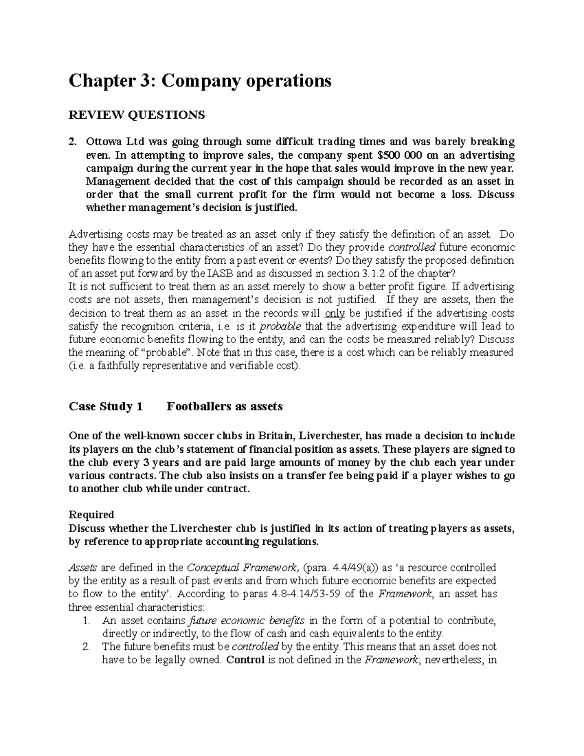 Tutorial solution 2 Chp 3 4 10th edt - Chapter 3: Company operations ...