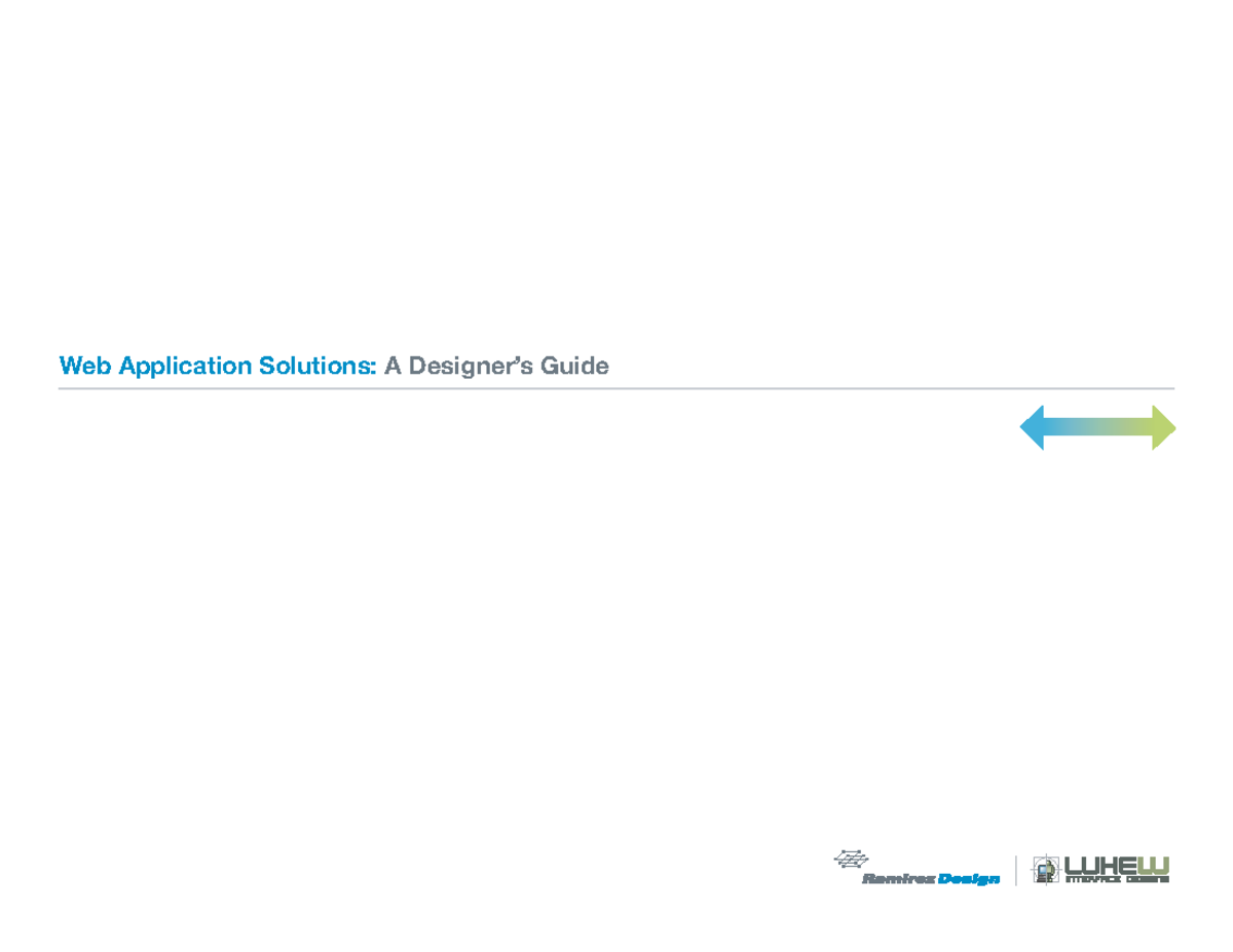 Webapplicationsolutions - Web Application Solutions: A Designer’s Guide ...