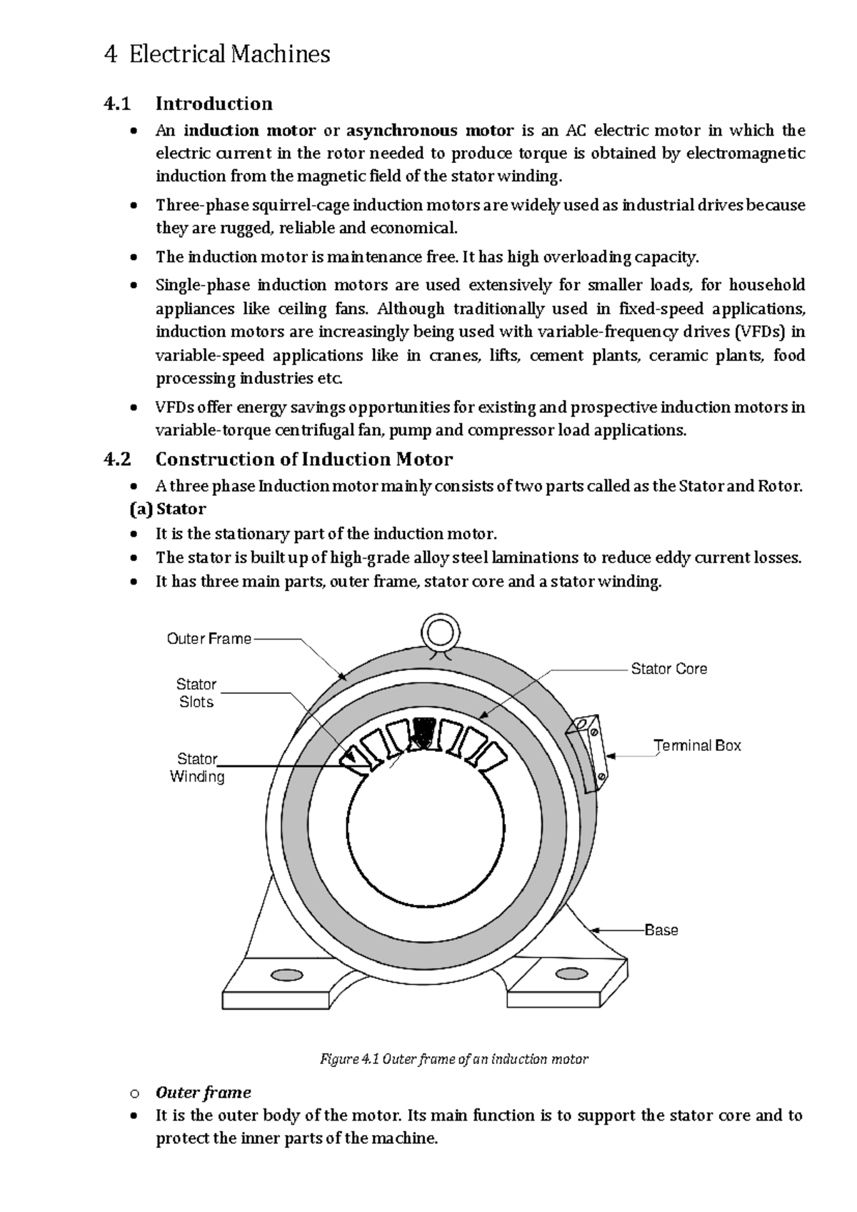 Unit 4 - Lecture Notes of Unit 4 - 4 Introduction An induction motor or ...
