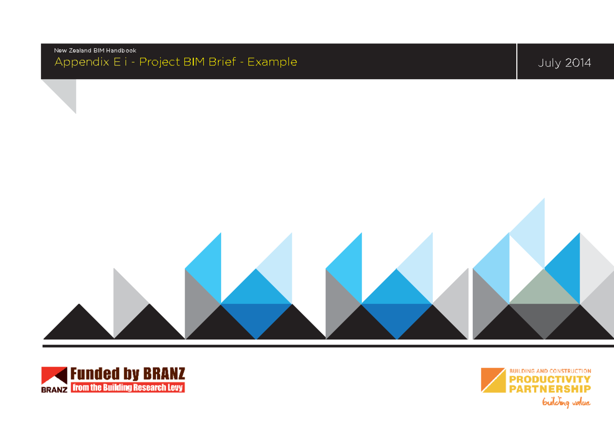 BIM Brief example - Appendix E i - Project BIM Brief - Example July ...