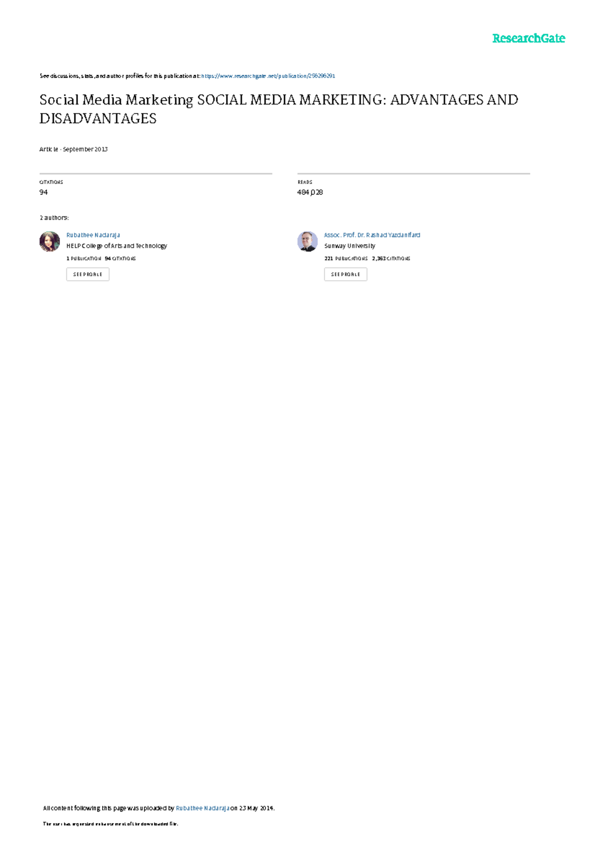 Socialmediamarketing - See discussions, stats, and author profiles for ...