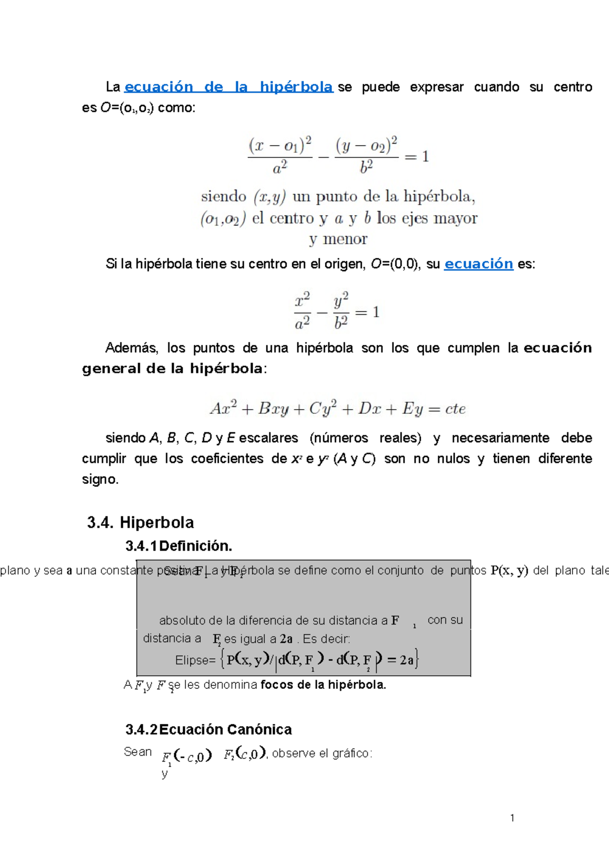 Proyecto calculo - ddddsd - 1 1 2 1 2 Elipse= P x, y / d P, F 1 d P, F ...