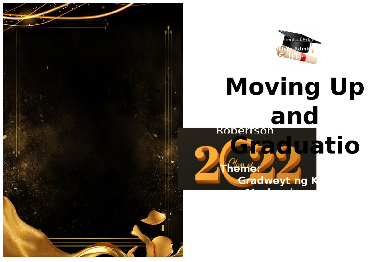 Programme Graduation Rites - Hon. Bernabe M. Fermin This serves as an ...