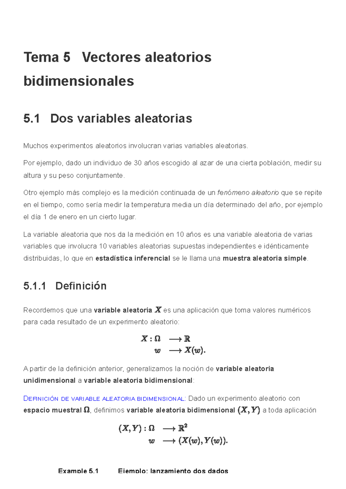 Tema 5 Vectores aleatorios bidimensionales Probabilidad y variables ...